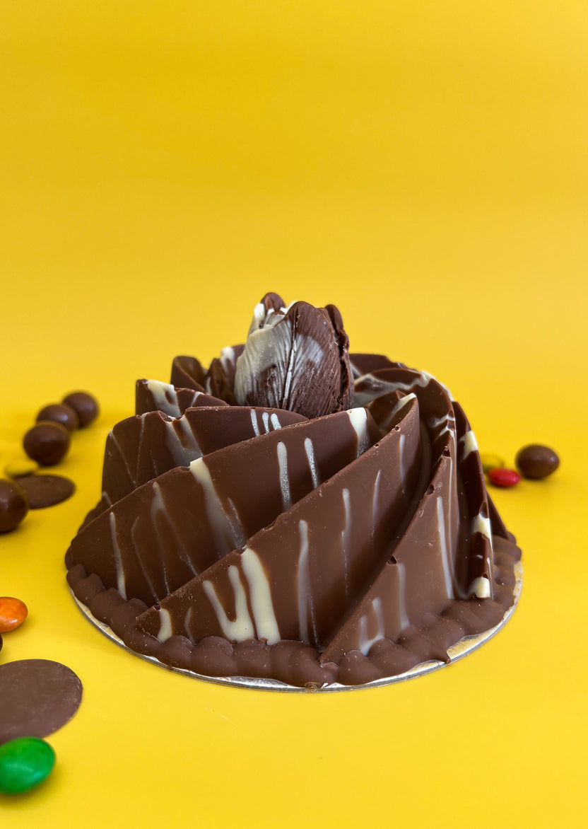 Twisted Bliss: Spiral Chocolate Tulip Cake – RD House of Chocolate